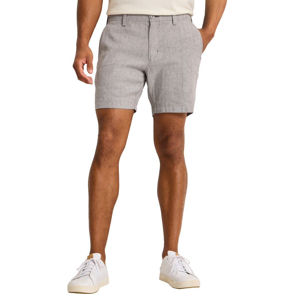 TOMMY BAHAMA Beach Coast 7-Inch Flat Front Linen & Cotton Shorts